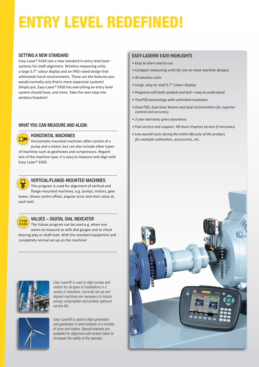 Buy Easy-Laser E-420 Shaft Alignment System and Training from VIBES Corp